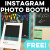 1st Day of School Instagram Photo Booth - Mis Clases Locas