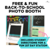 1st Day of School Instagram Photo Booth - Mis Clases Locas