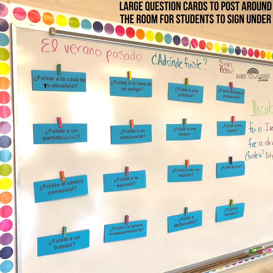 1st Day of Spanish 2, 3, 4 Plans - Mis Clases Locas