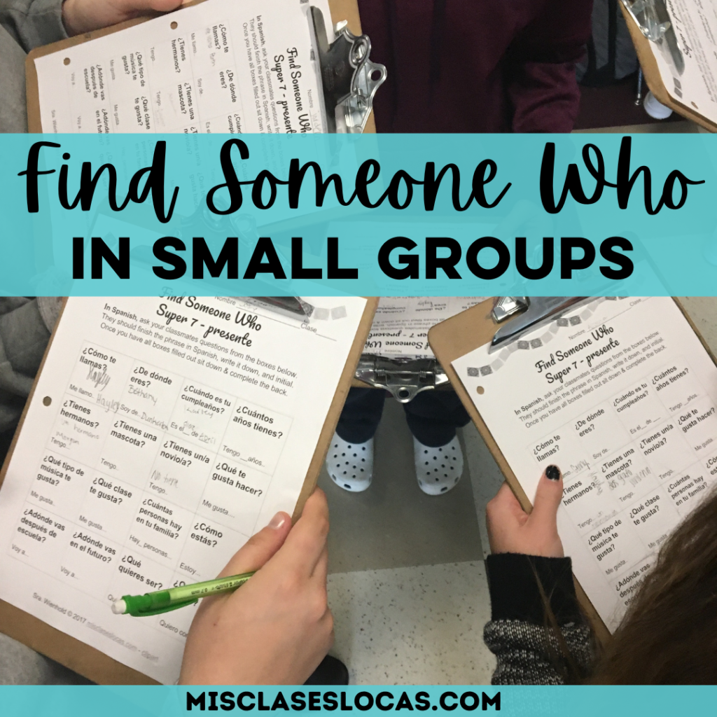 Find Someone Who Interpersonal Speaking - Mis Clases Locas
