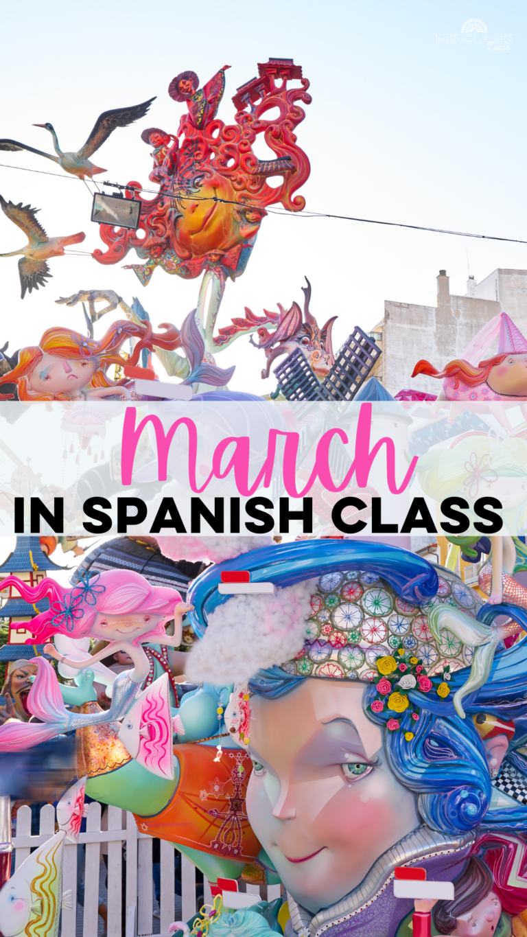 March in Spanish class - Mis Clases Locas