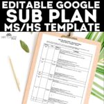 Emergency High School Spanish Sub Plans Template - Mis Clases Locas