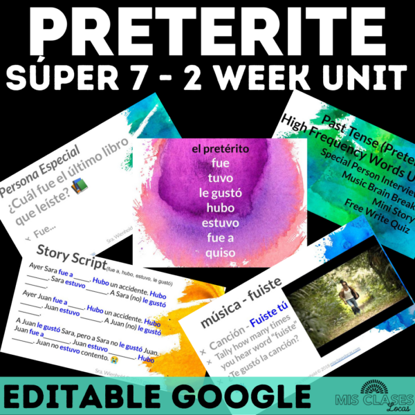 Preterite & Imperfect Spanish Class - Mis Clases Locas