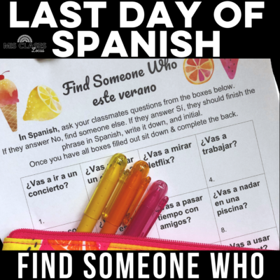 Take Spanish Class Outside with 12 Activities - Mis Clases Locas