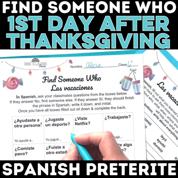 Thanksgiving in Spanish Class 2025 - Mis Clases Locas
