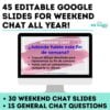 Weekend Chat 2023 Spanish Class Preterite - Mis Clases Locas
