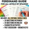 Ferdinand Movie Guide for Spanish Class - Mis Clases Locas