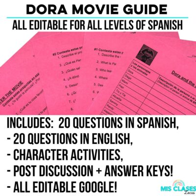 Dora & the Lost City of Gold Movie Guide - Mis Clases Locas