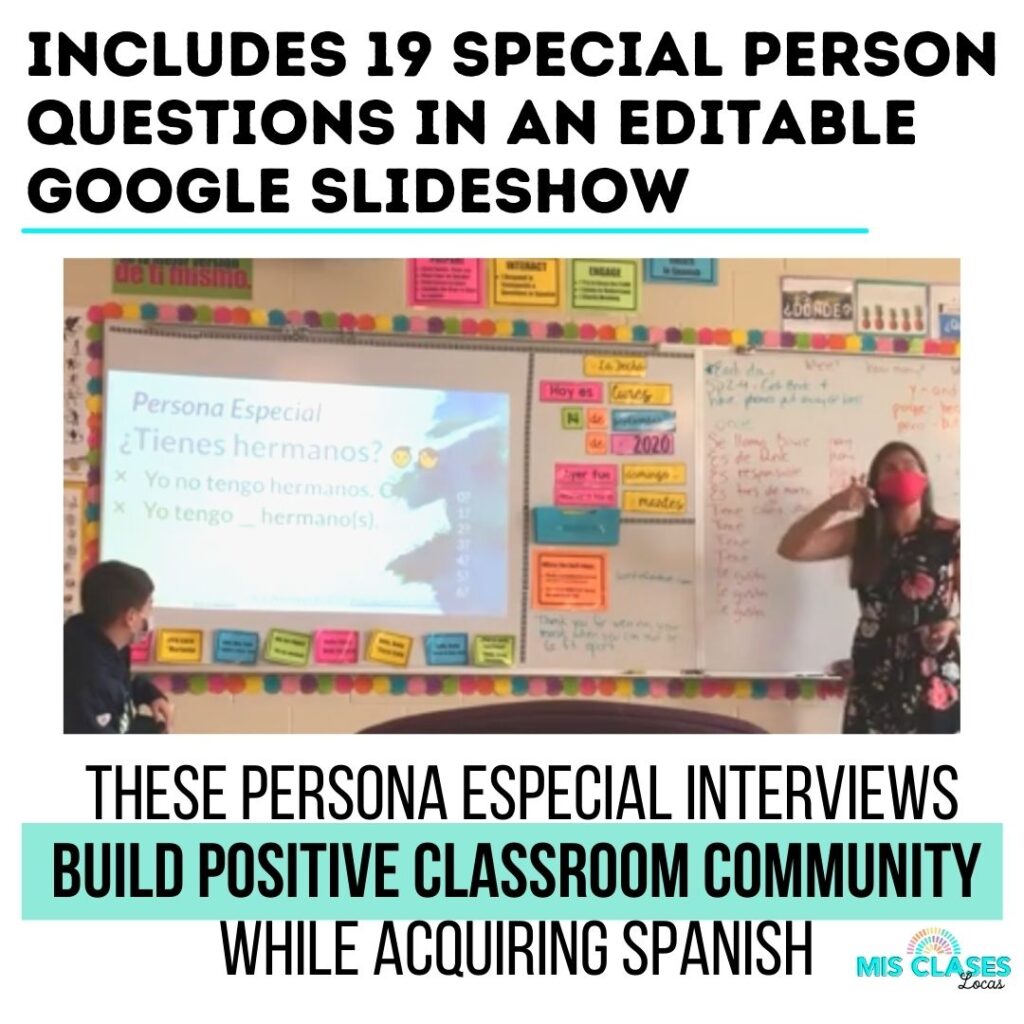 Super 7 Present Tense Spanish 1 Unit 1 - Mis Clases Locas