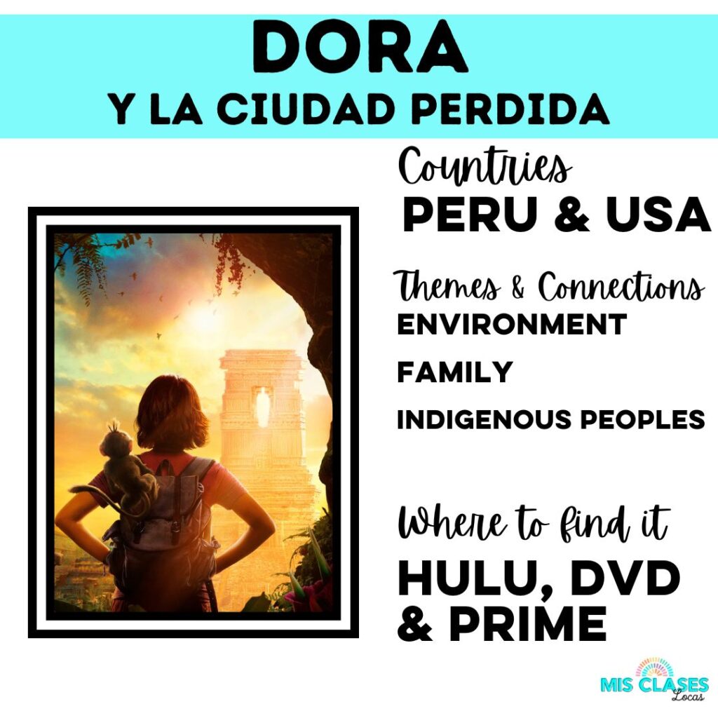 Dora & the Lost City of Gold Movie Guide - Mis Clases Locas