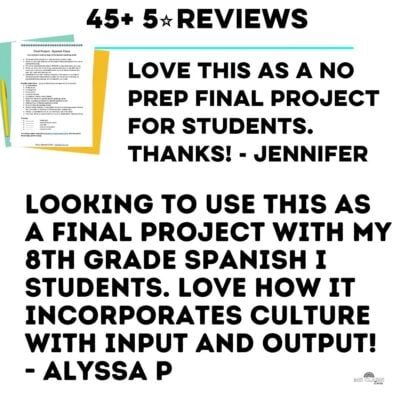 Spanish 1 Sub Plans Culture Project - Mis Clases Locas