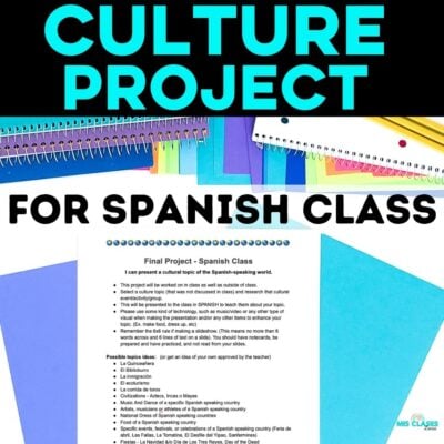 Final Assessments for Spanish class - Mis Clases Locas