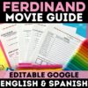 Ferdinand Movie Guide for Spanish Class - Mis Clases Locas