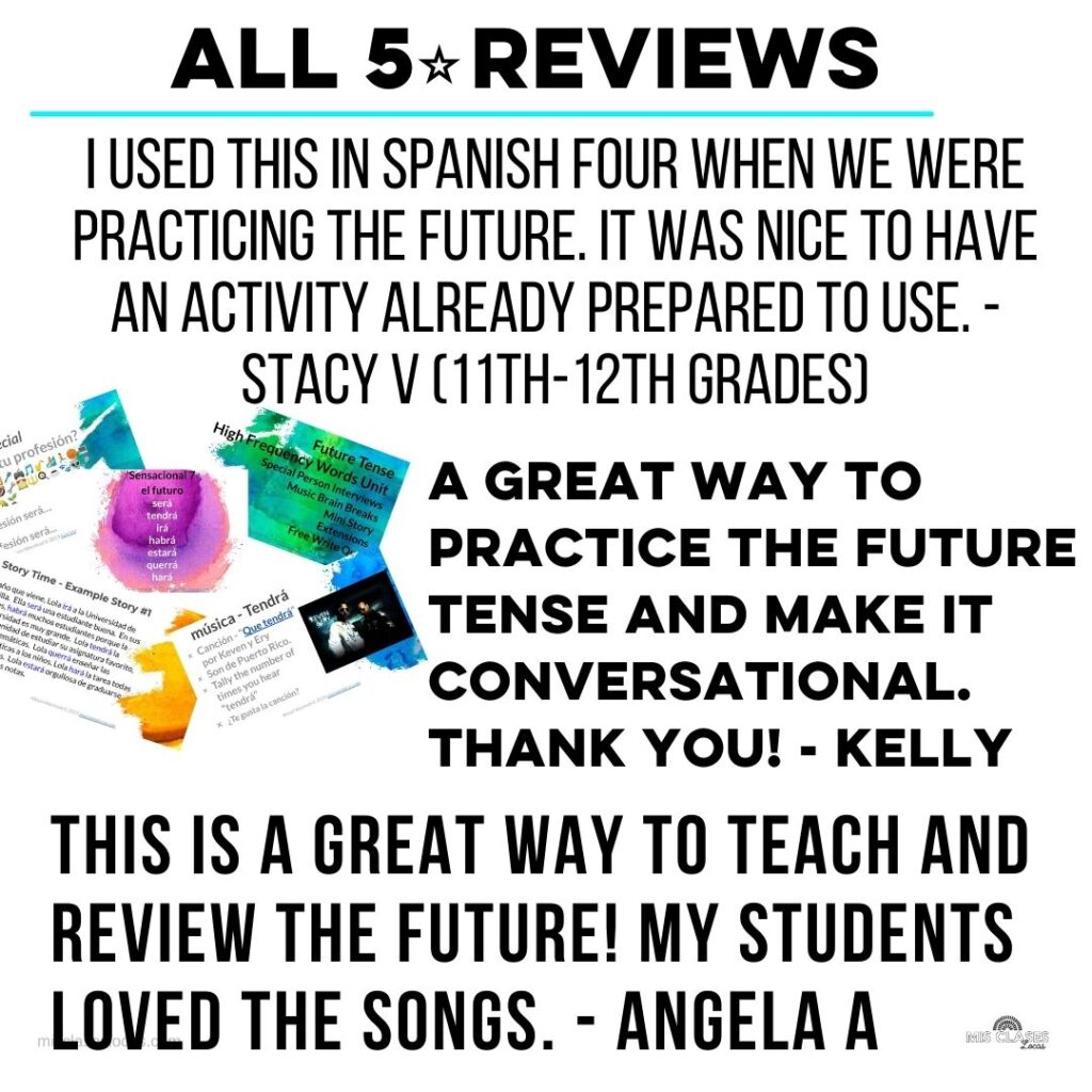 Spanish Future Tense BUNDLE - Mis Clases Locas