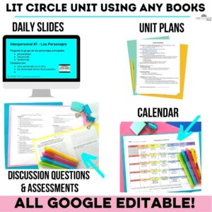 Literature Circles Spanish Lit Circles - Mis Clases Locas
