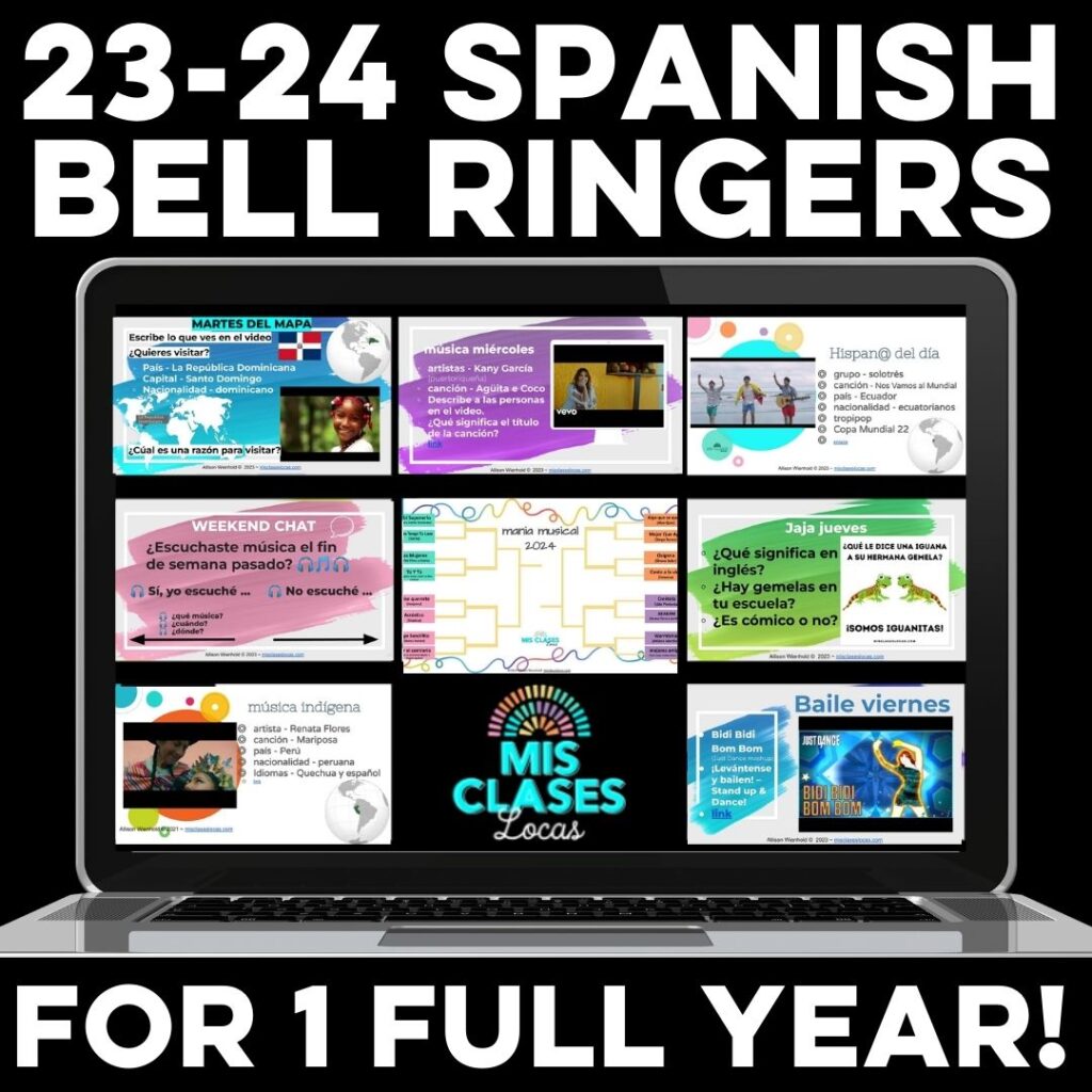 Spanish Bell Ringers Para Empezar 2023 - Mis Clases Locas
