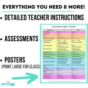 Essential Middle School Spanish 1 Curriculum - Mis Clases Locas