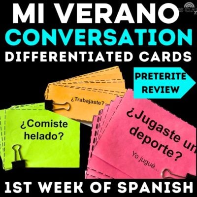 1st Day of Spanish 2, 3, 4 Plans - Mis Clases Locas