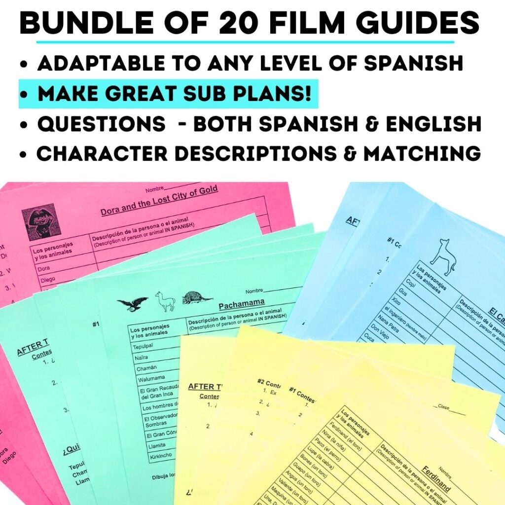 Spanish Movie Guides Bundle - Mis Clases Locas