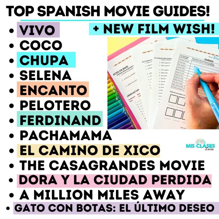 Spanish Movie Guides Bundle - Mis Clases Locas