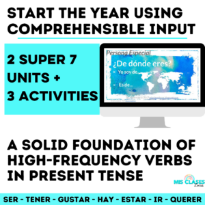 Super 7 Present Tense Spanish BUNDLE - Mis Clases Locas