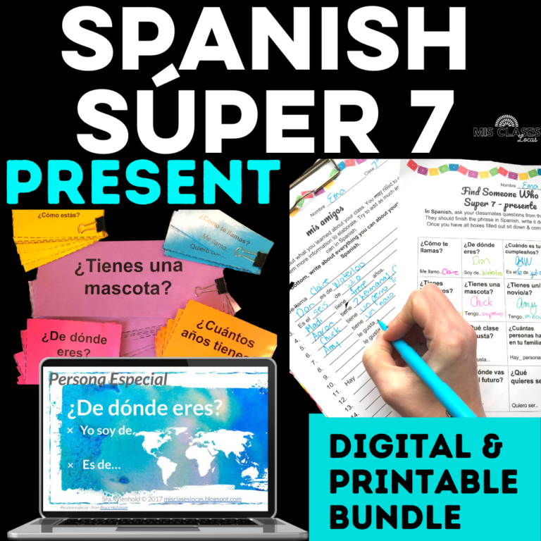 High-Frequency Verb Unit to Start Spanish 1 - Mis Clases Locas