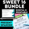 Sweet 16 Spanish Present Bundle - Mis Clases Locas