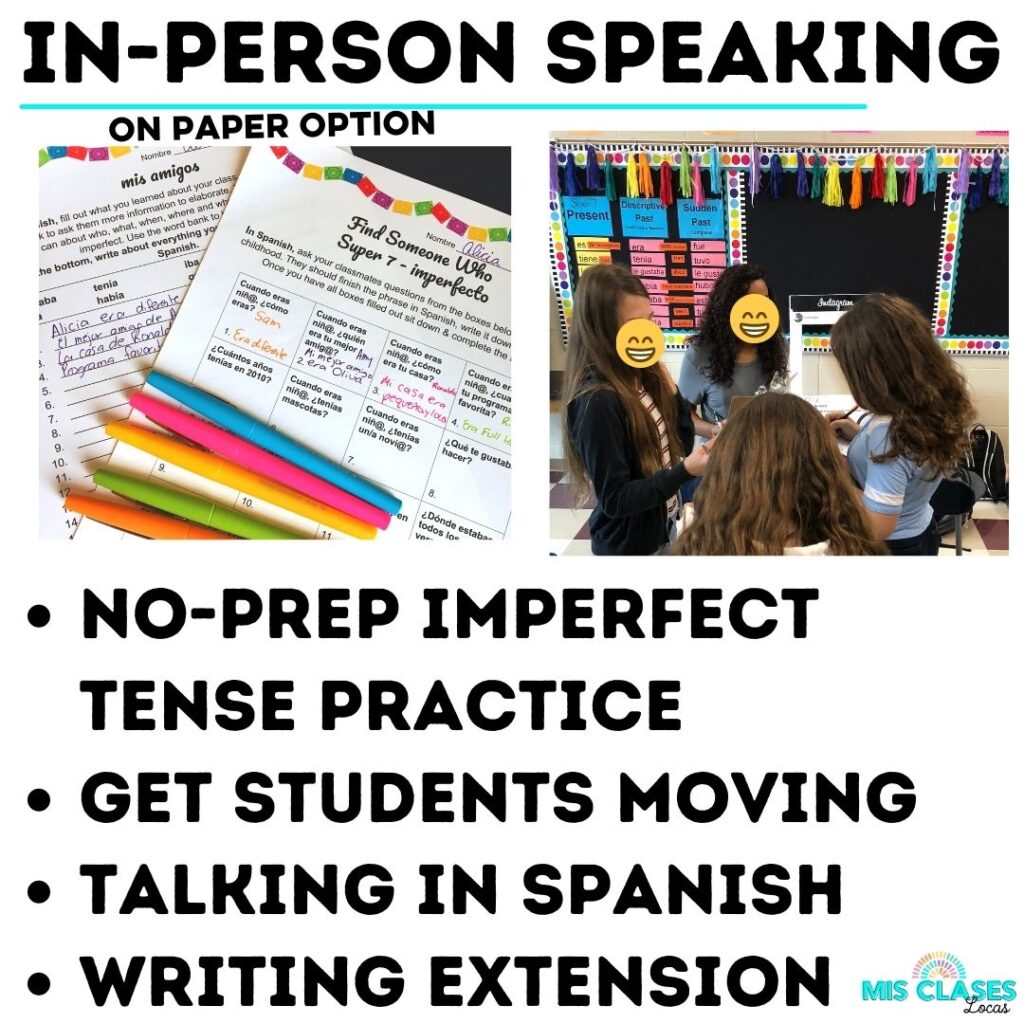 El Imperfecto Spanish Imperfect Worksheet - Mis Clases Locas