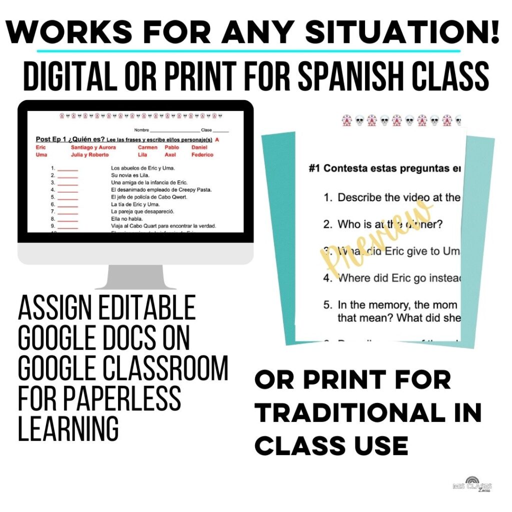 Tierra Incógnita Season 1 Spanish class guide - Mis Clases Locas