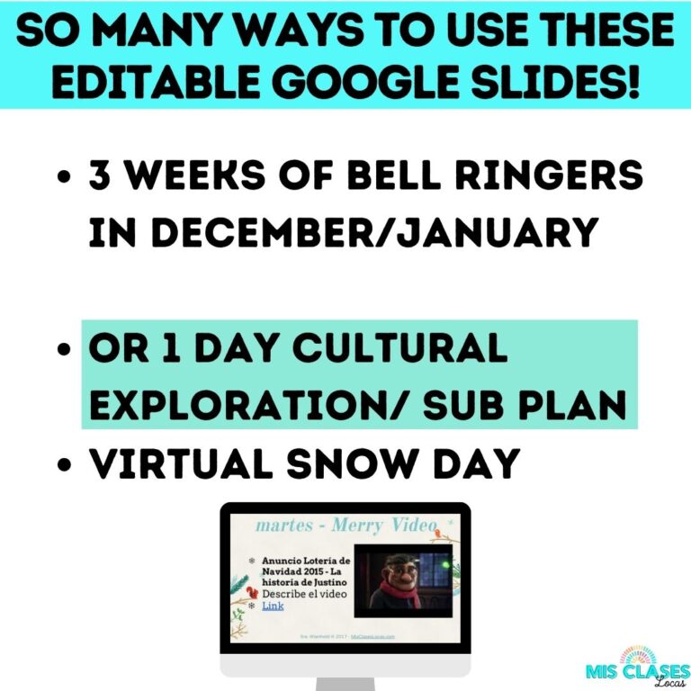 Spanish Christmas Bell Ringers - Mis Clases Locas