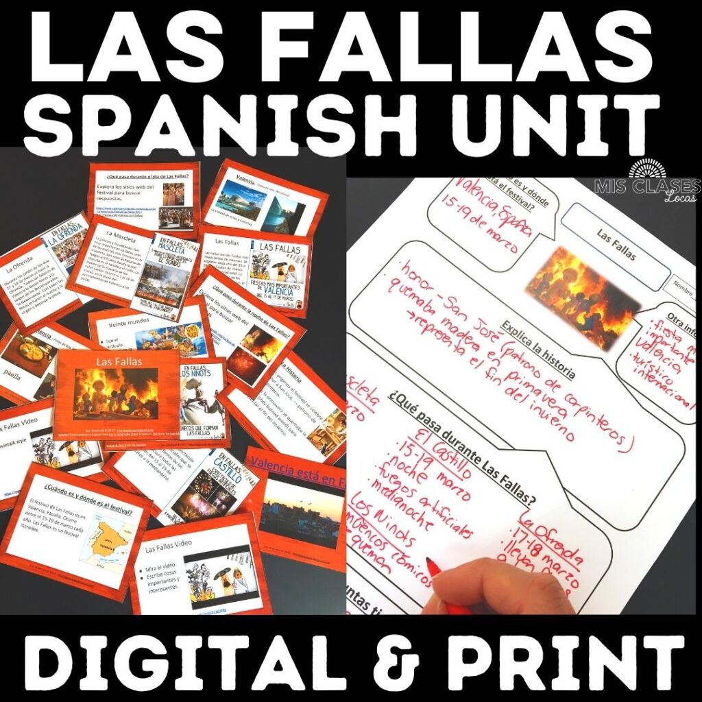 Las Fallas in Spanish Culture Unit - Mis Clases Locas
