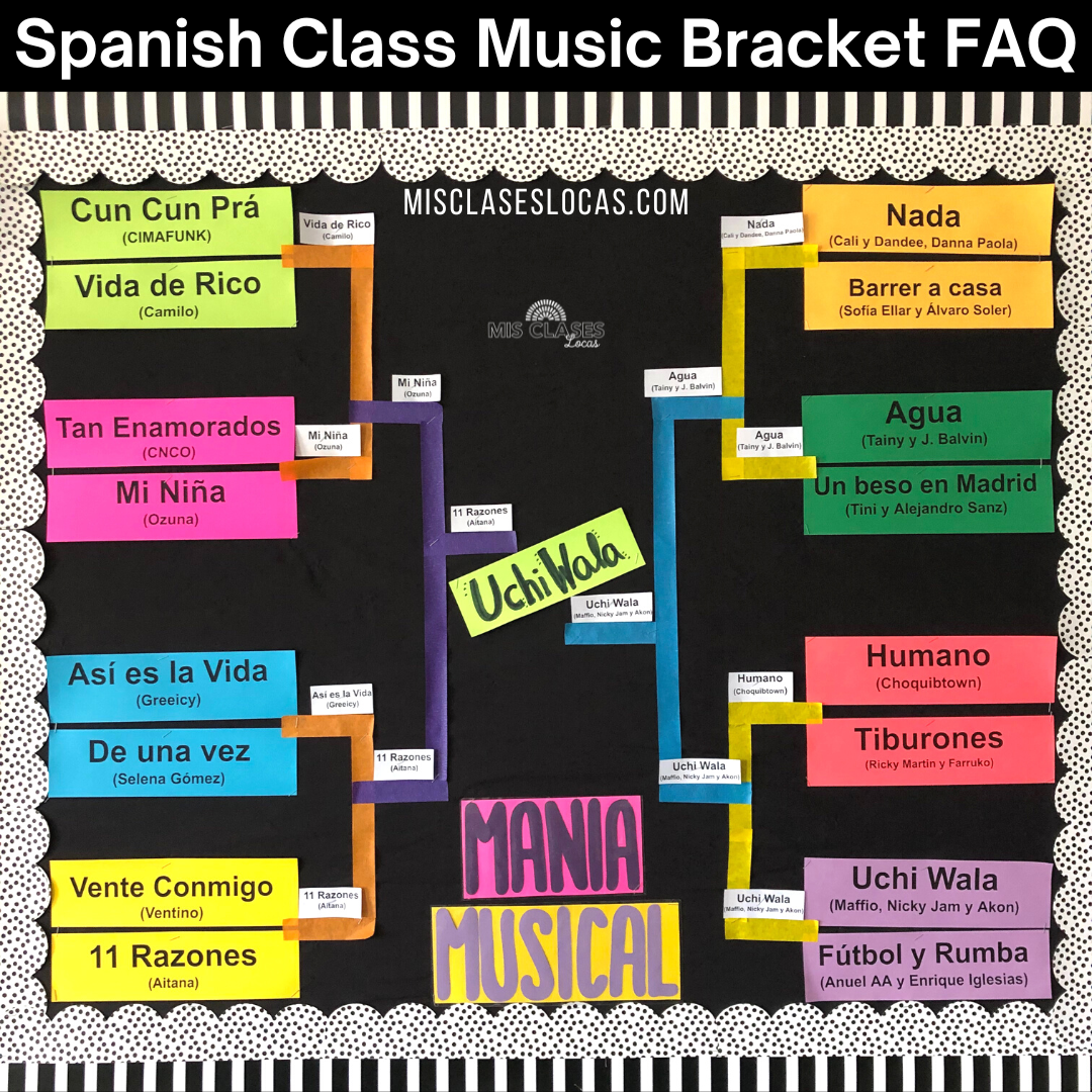 Mania Musical Spanish Music Bracket FAQ - Mis Clases Locas