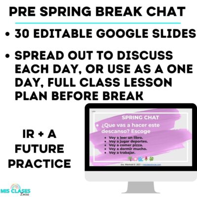 Before Spring Break Spanish Slides Ir a FUTURE - Mis Clases Locas