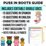Puss in Boots The Last Wish Movie Worksheet - Mis Clases Locas