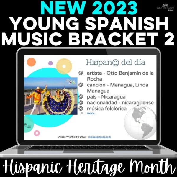 Hispanic Heritage Month Music Bracket - Mis Clases Locas