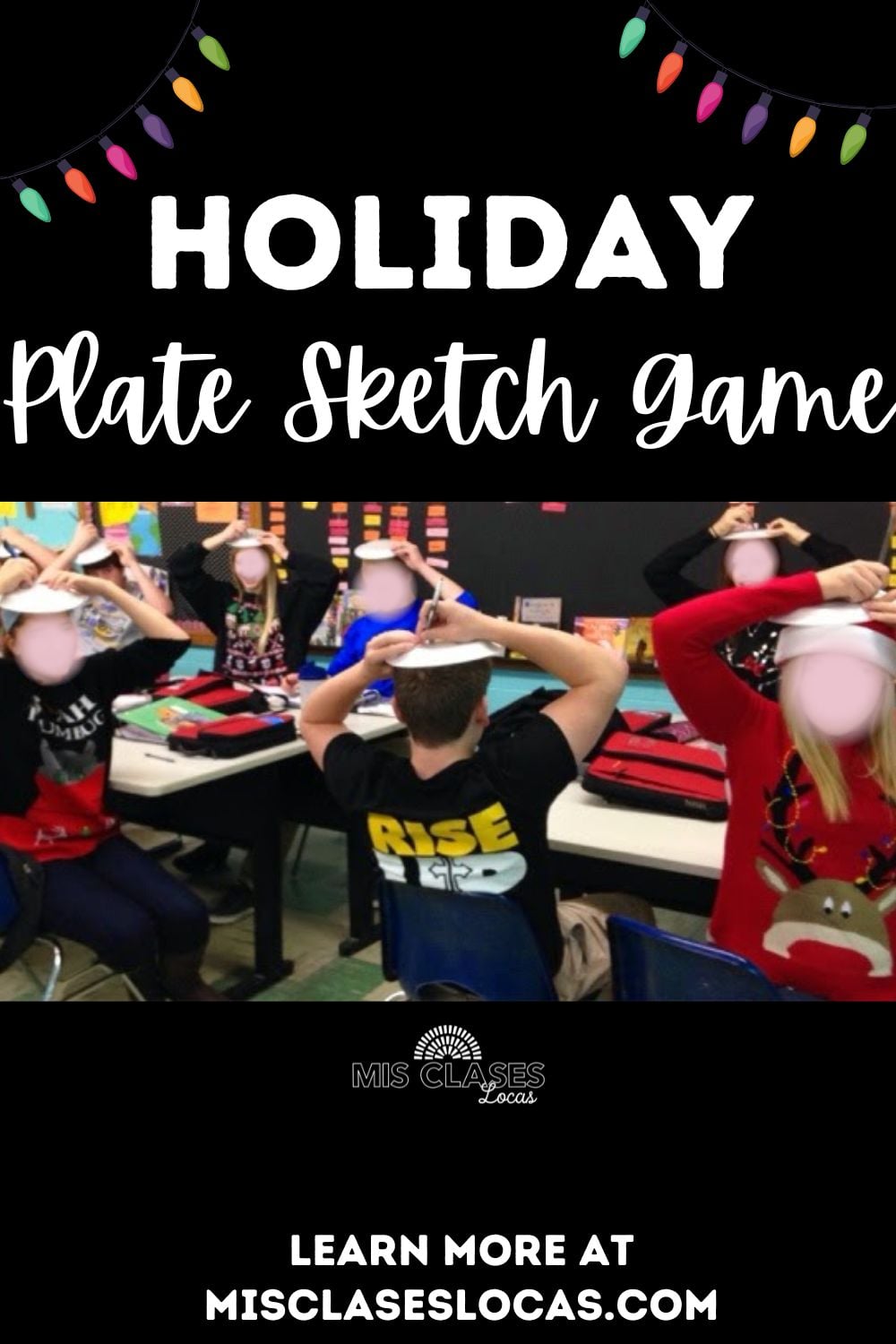 Free Plate Sketch Game Holiday Activity - Mis Clases Locas