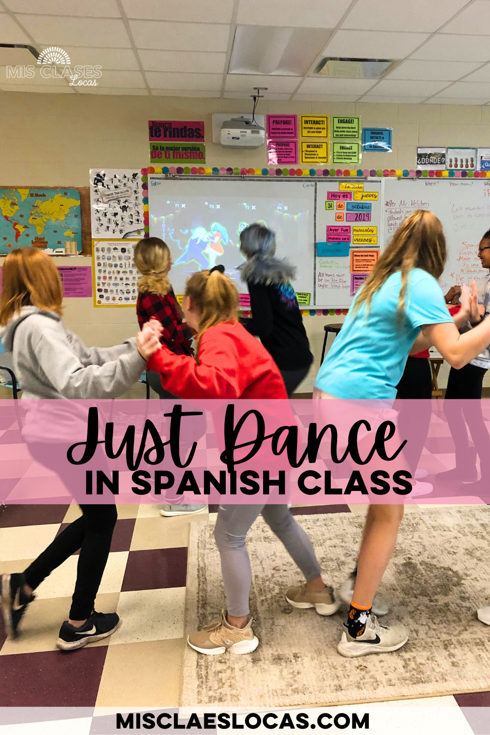 Just Dance in Spanish Class Brain Breaks - Mis Clases Locas