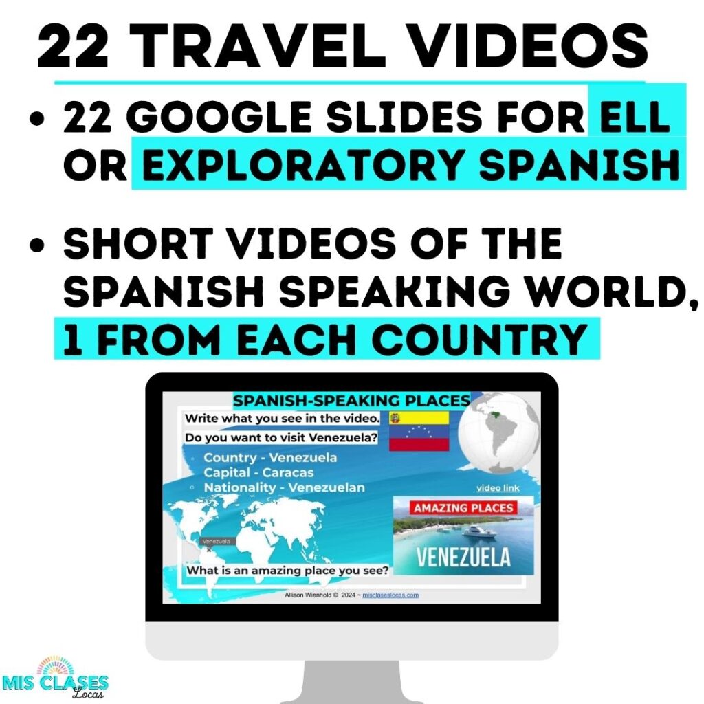 Spanish Speaking Countries Videos in ENGLISH - Mis Clases Locas