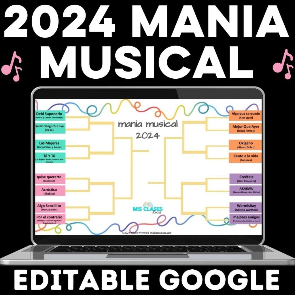 Spanish Music Bracket 2025 YOUNG mania musical - Mis Clases Locas