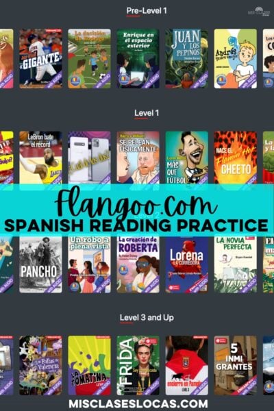 Flangoo Spanish Reading Practice - Mis Clases Locas