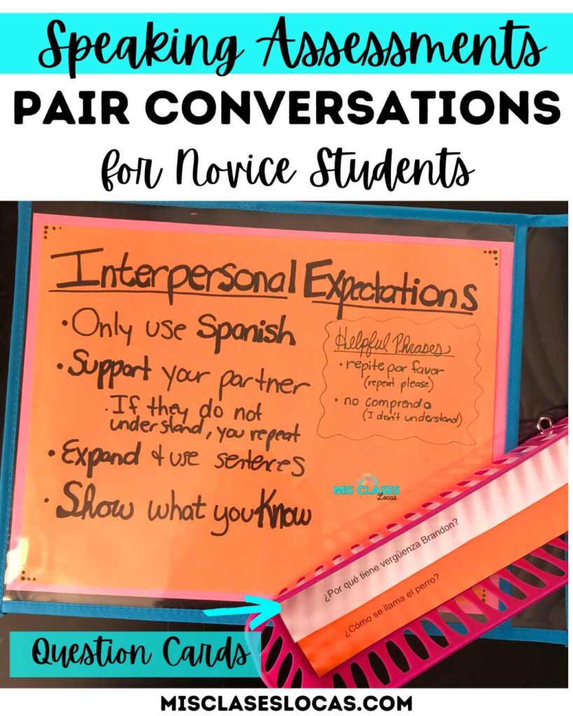 Assess Spanish Speaking - Mis Clases Locas