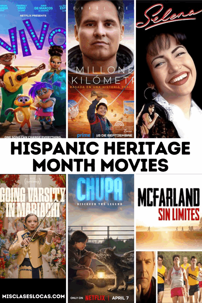 Hispanic Heritage Month Movies in Spanish - Mis Clases Locas