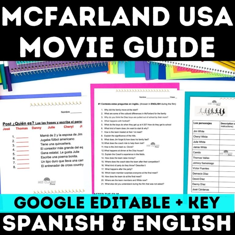 McFarland USA in Spanish class - Mis Clases Locas