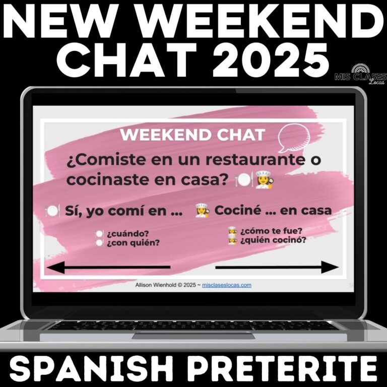 NEW Spanish Weekend Chat 2025 - Mis Clases Locas