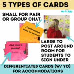 Imperfect Tense Spanish Conversation Cards - Mis Clases Locas
